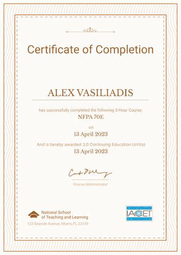 Timeless And Professional Ceu Certificate Template