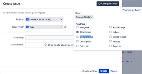 How To Disable Custom Configure Fields In Create Issue Screen In Jira Server And Data Center