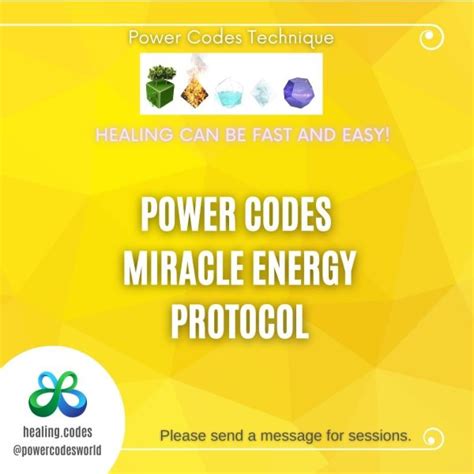Power Codes Practitioners Module Miracle Energy Protocol Power Codes