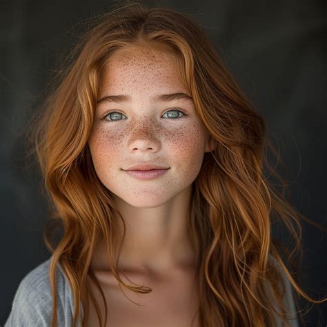 Free Freckled Radiant Beauty Image Girl Freckles Red Hair