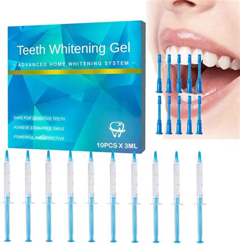 10pcs 3ml Teeth Whitening Gel Syringes Refills 35 Cp Bleaching Gel Kit Tooth
