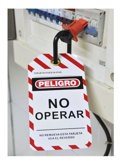 Tarjeta No Operar Cartón Laminado Crisger Seguridad