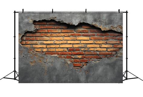 Brick Backdrop Exposed Brick Concrete Frame Brick Wall Backdrop Tww59