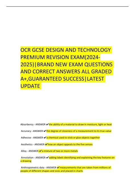 Ocr A Level Chemistry Examlatest Premium Update Brand New Exam