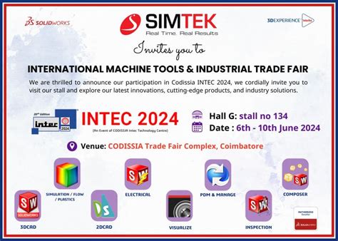 Sim Technologies Pvt Ltd On Linkedin Intec2024 Simtek Solidworks