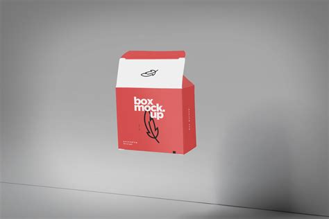 Realistic Floating Box Packaging Mockup Zippypixels