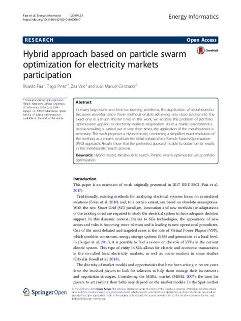Pdf A Hybrid Approach Based On Particle Swarm Optimization For Echo