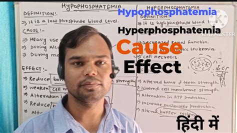 Hypophosphatemia Simple Hyperphosphatemia In Hindi Hyperphosphatemia Definition Definition Cause