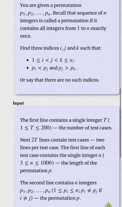 Solved You Are Given A Permutation P1 P2 Pn Recall