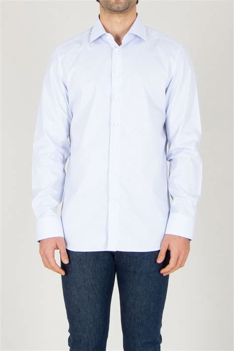 Emanuele Maffeis Regular Fit Checked Cotton Shirt Andrey 39 Andrey4 39