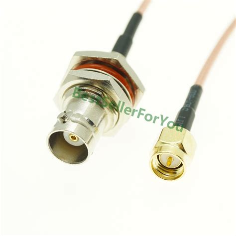 Bnc Female Jack Bulkhead To Sma Male Sma Plug Rf C Grandado