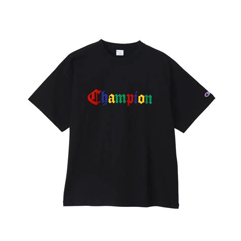 Champion Short Sleeve T Shirt เสื้อยืดทีเชิ๊ต ผู้ชาย C3 Z331 090 Black