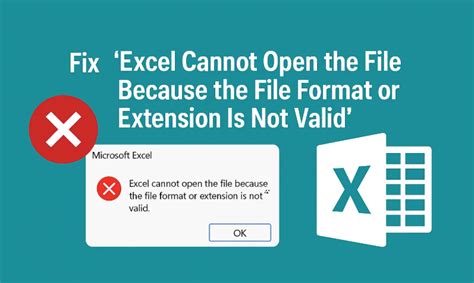 Fix “Excel Cannot Open the File Because the File Format or Extension Is Not Valid” – Proven ...