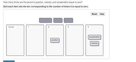 solved how many times are the person s position velocity