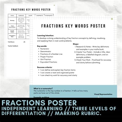 Fractions Project By Eduup Tpt