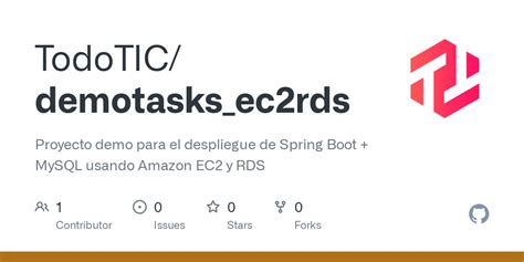GitHub TodoTIC Demotasks Ec2rds Proyecto Demo Para El Despliegue De