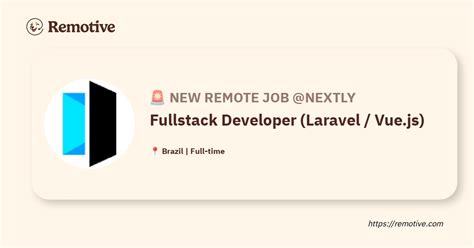 [hiring] fullstack developer laravel vue js nextly