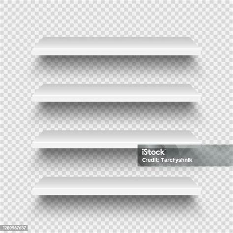 현실적인 빈 상점 선반 세트 제품 선반 식료품 벽 랙 벡터 일러스트레이션 0명에 대한 스톡 벡터 아트 및 기타 이미지 0명 3차원 형태 가구 Istock