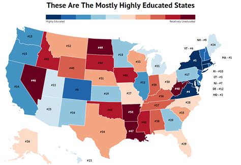 Education Levels By State Map At Kathy Foley Blog