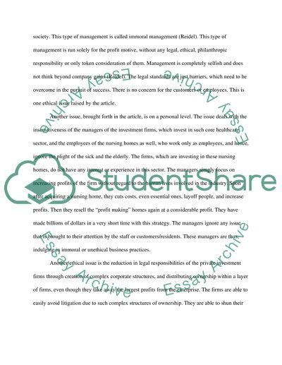 Managerial Ethics Book Reportreview Example Topics And Well Written