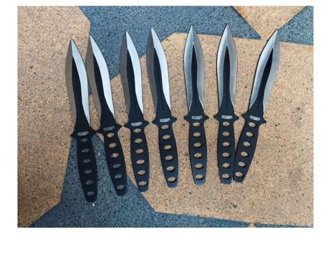Stainless Steel Tactical Ninja Black Streak Throwing Blade Knife At