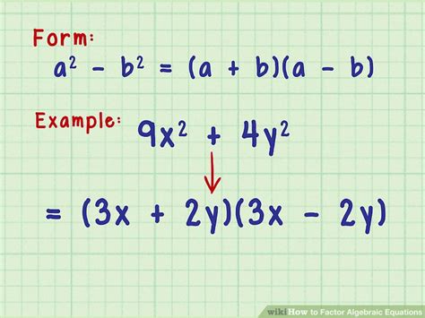 3 Ways To Factor Algebraic Equations Wikihow
