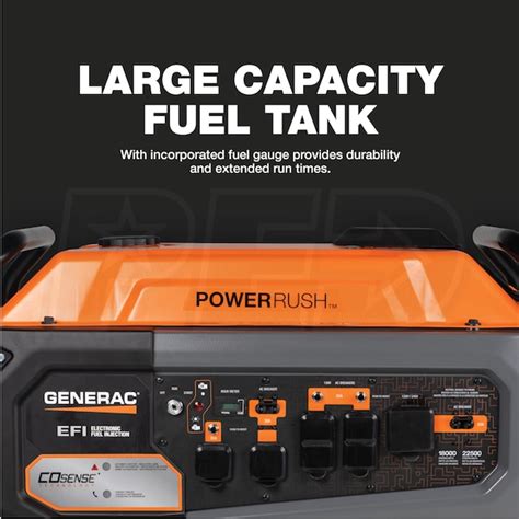 Generac 7706 GP18000EFI - 18,000 Watt EFI Electric Start Portable ...