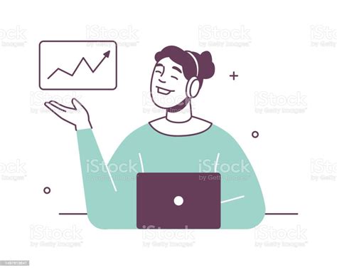 노트북을 가진 고객 서비스 콜센터 직원 전 세계 협력 헤드셋을 쓴 여성의 벡터 그림 헬프라인 도우미 대표 오퍼레이터 에이전트