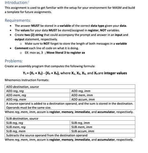 Solved Introduction This Assignment Is Used To Get Familiar Chegg
