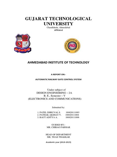 Automatic Railway Gate Control System Project Pdf Transport