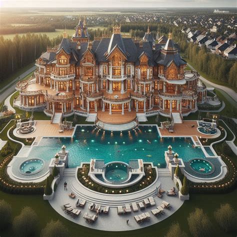Luxury Mansion With Pool Giant Houses Mansions Big Mansions Dream