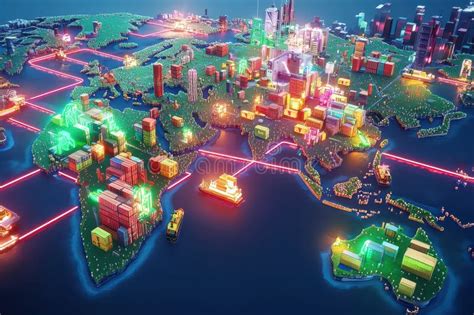 A Colorful And Dynamic Representation Of Global Cargo Distribution With