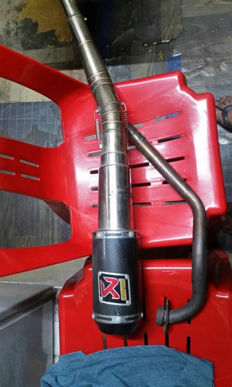 Rare Full Set Akra Gp M1 Pipe For Sniper 150 Motorcycles Motorcycle