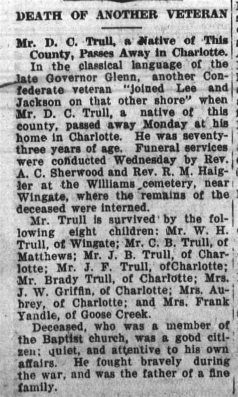 David Cuthbertson “d C ” Trull 1847 1920 Find A Grave Memorial