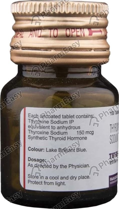 Thyrox 150 Mcg Tablet 100 Uses Side Effects Price And Dosage Pharmeasy