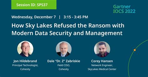 Patty Crowell on LinkedIn: Cohesity at Gartner IOCS 2022 | Event