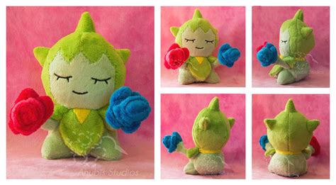 Roselia Mock Pokedoll Plush By Areica On Deviantart