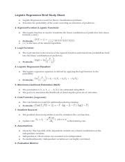 Mastering Logistic Regression For Binary Classification Course Hero