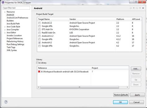 linking facebook sdk to android project stack overflow