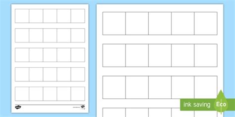 Blank 5 Frame Template Twinkl Teacher Made