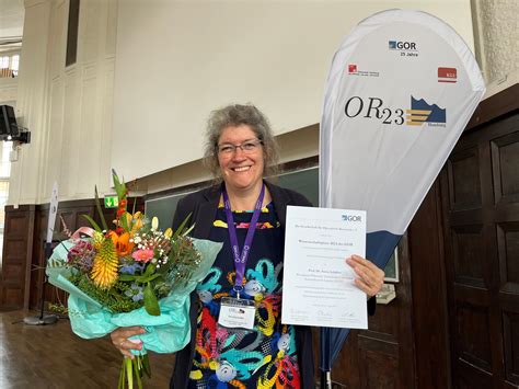 2023 08 31 Gor Award Anita Schöbel Fraunhofer Itwm