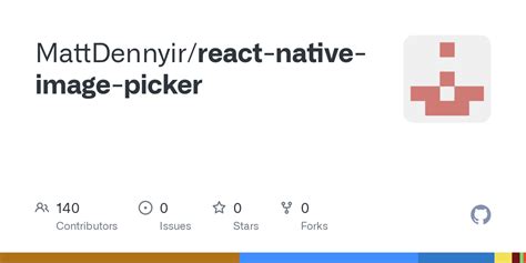 GitHub MattDennyir React Native Image Picker