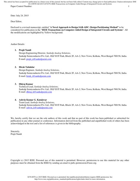 Pdf A Novel Approach To Design Sar Adc Design Partitioning Method