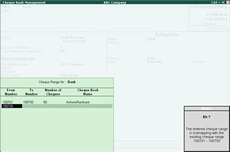 creating bank ledgers