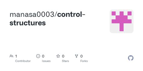 GitHub Manasa Control Structures