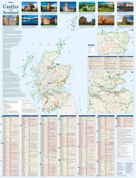 Castles Map Of Scotland Collins Pictorial Maps [lingua Inglese