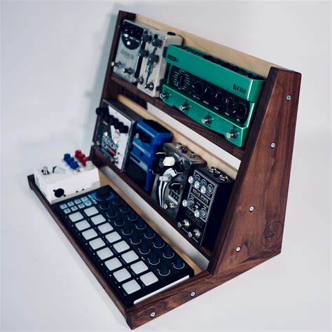 3 Tier Desktop Pedalboard And Synth Stand Guitar And Effects Pedal