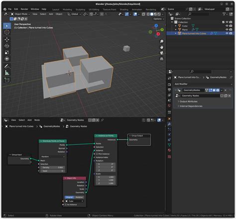 Modifiers Cant Boolean With Geometry Noded Object Blender Stack