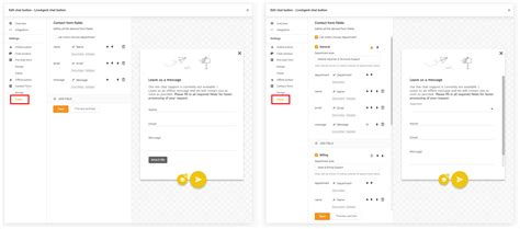 Chat Button Settings Overview