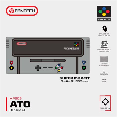 Fantech Ato Mp905 Super Maxfit Deskmat Gaming Mousepad Non Slip Rubber